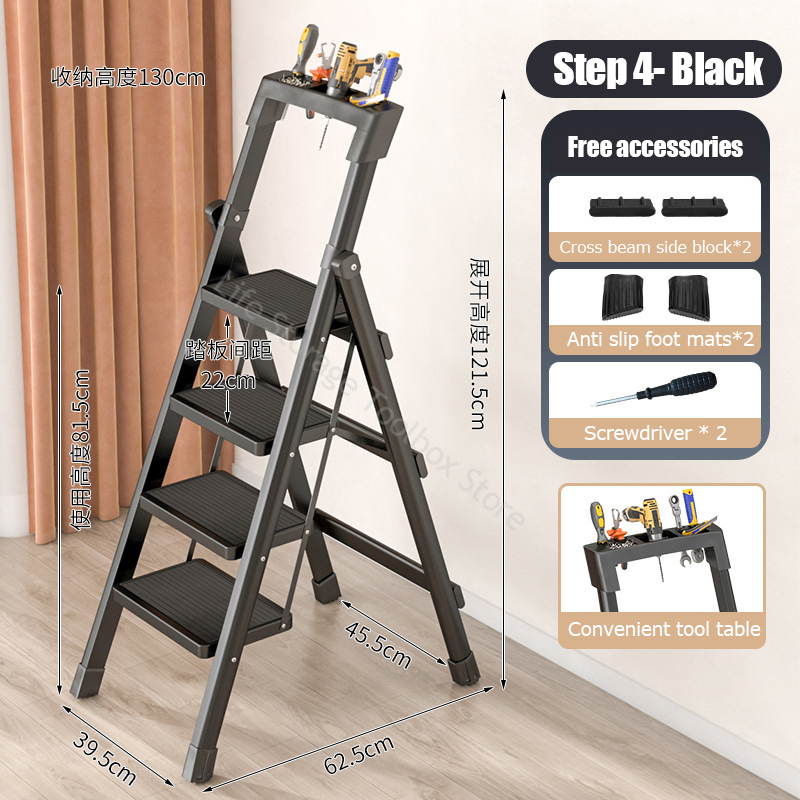 Carbon Steel Folding Ladder Multifunction Ladder 3... – Grandado