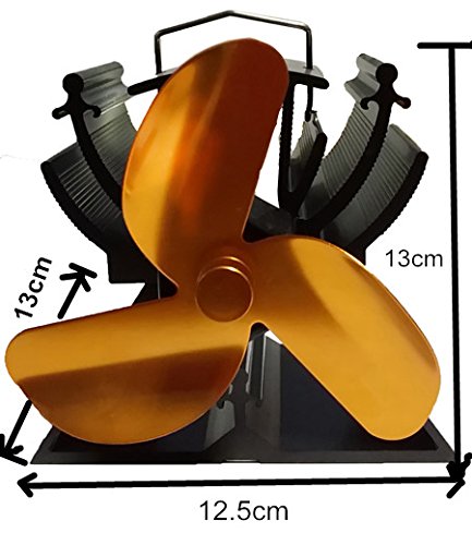 12.5cm Height Mini Heat Powered Stove Top Fan For ... – Grandado