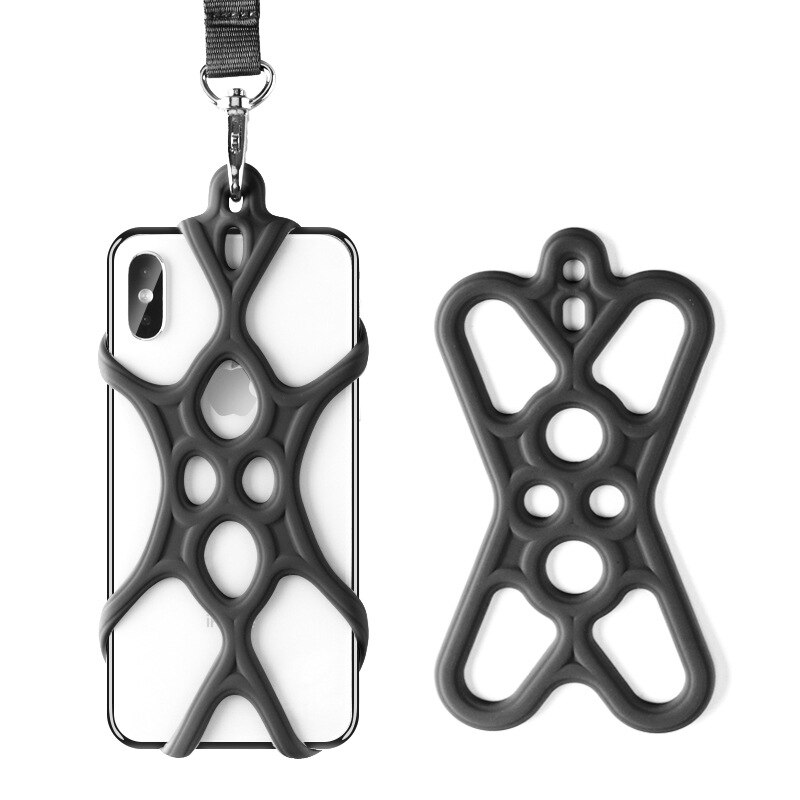 Universal Mobile Phone Silicone Lanyard Neck Strap... – Grandado