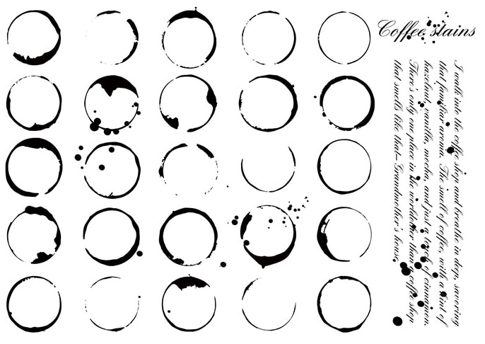 Koffie vlekken stempel Clear Stempel voor Scrapboo... – Vicedeal