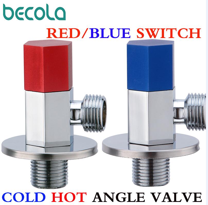 1/2"RED male x 1/2" BLUE male Brass Bathroom Cold ... – Grandado