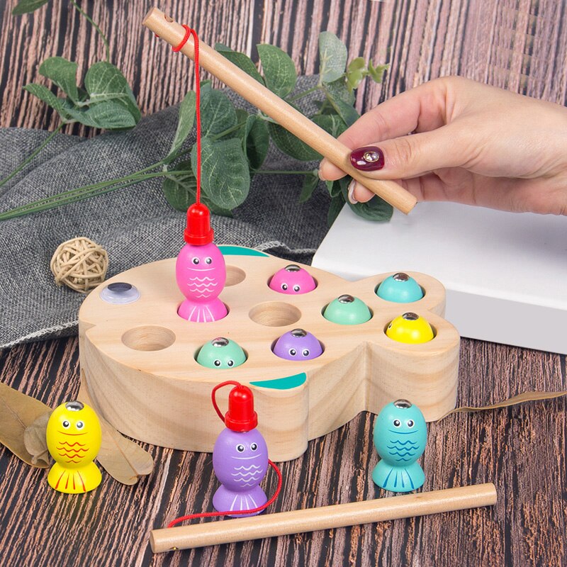 Fishing Toys For Girls Children's Game Wooden Magn... – Grandado
