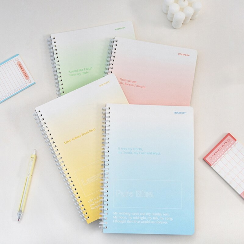 Spirally Coil Notebooks Wide Ruled Paper 60 Sheets... – Vicedeal