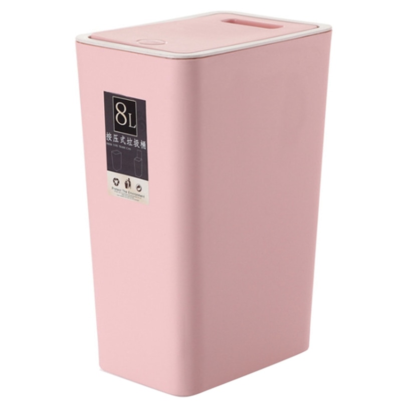 Bin Nordic Dustbin Plastic Waste Bin Home Office T... – Grandado
