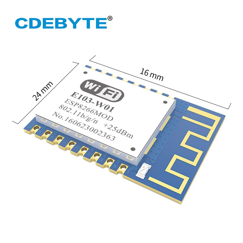 ESP8266EX 2.4GHz 20dBm 100mW UART wifi module 100m... – Vicedeal