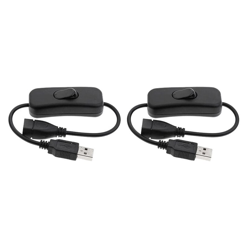 2 Pcs USB a Male to Female Cable with ON/OFF Switc... – Vicedeal