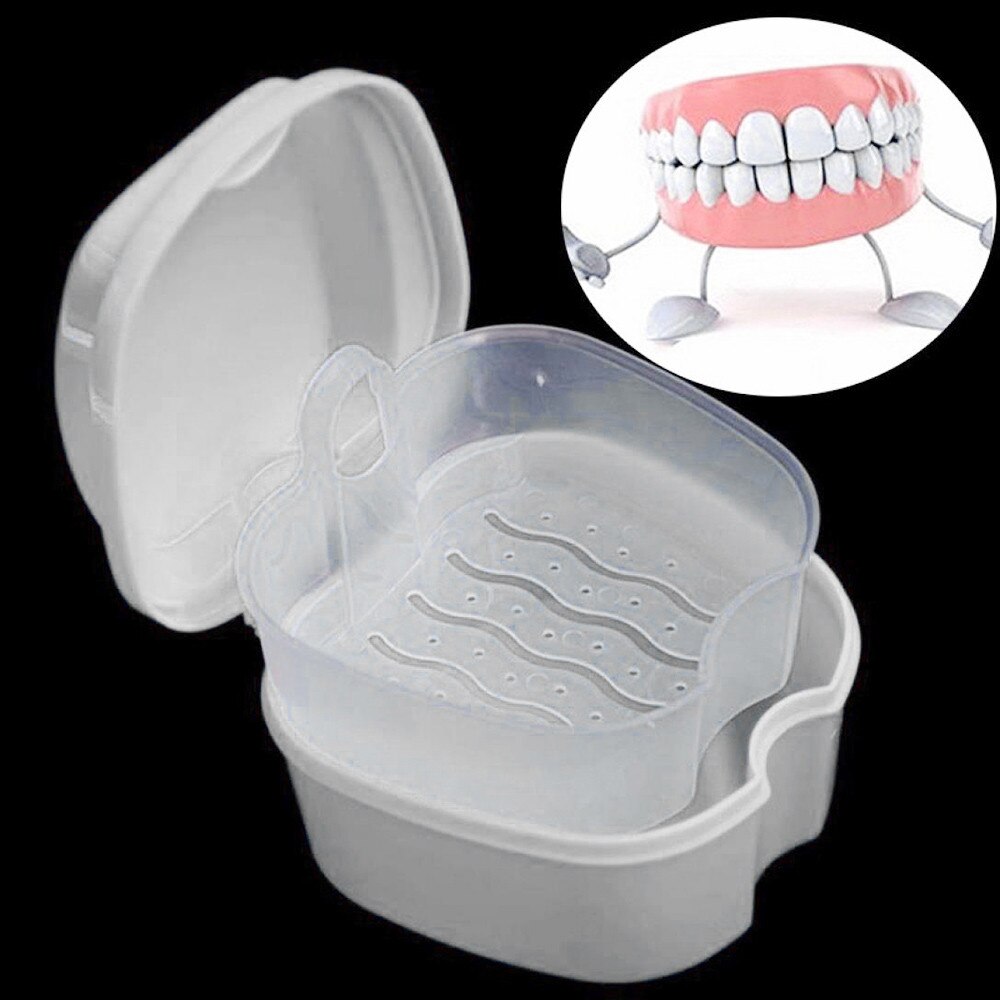 Denture Bath Box Dental False Teeth Storage Box Wi... – Grandado