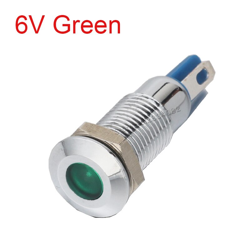 8mm indicator light LED signal lamp metal 12V 24V ... – Grandado
