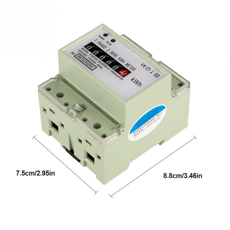 220V 10(40)A Digital 1-phase 2 Wire 4P DIN-Rail El... – Grandado