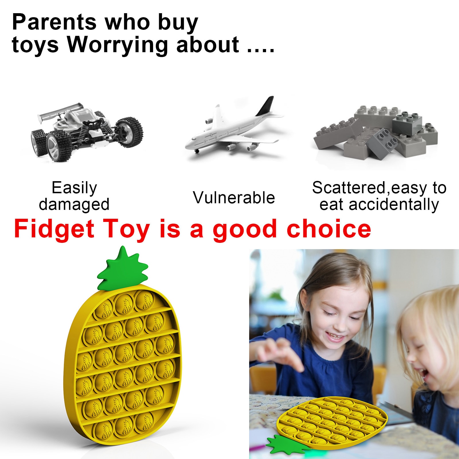 Push Pop Bubble Sensory Toy Autism Needs Squishy S... – Grandado