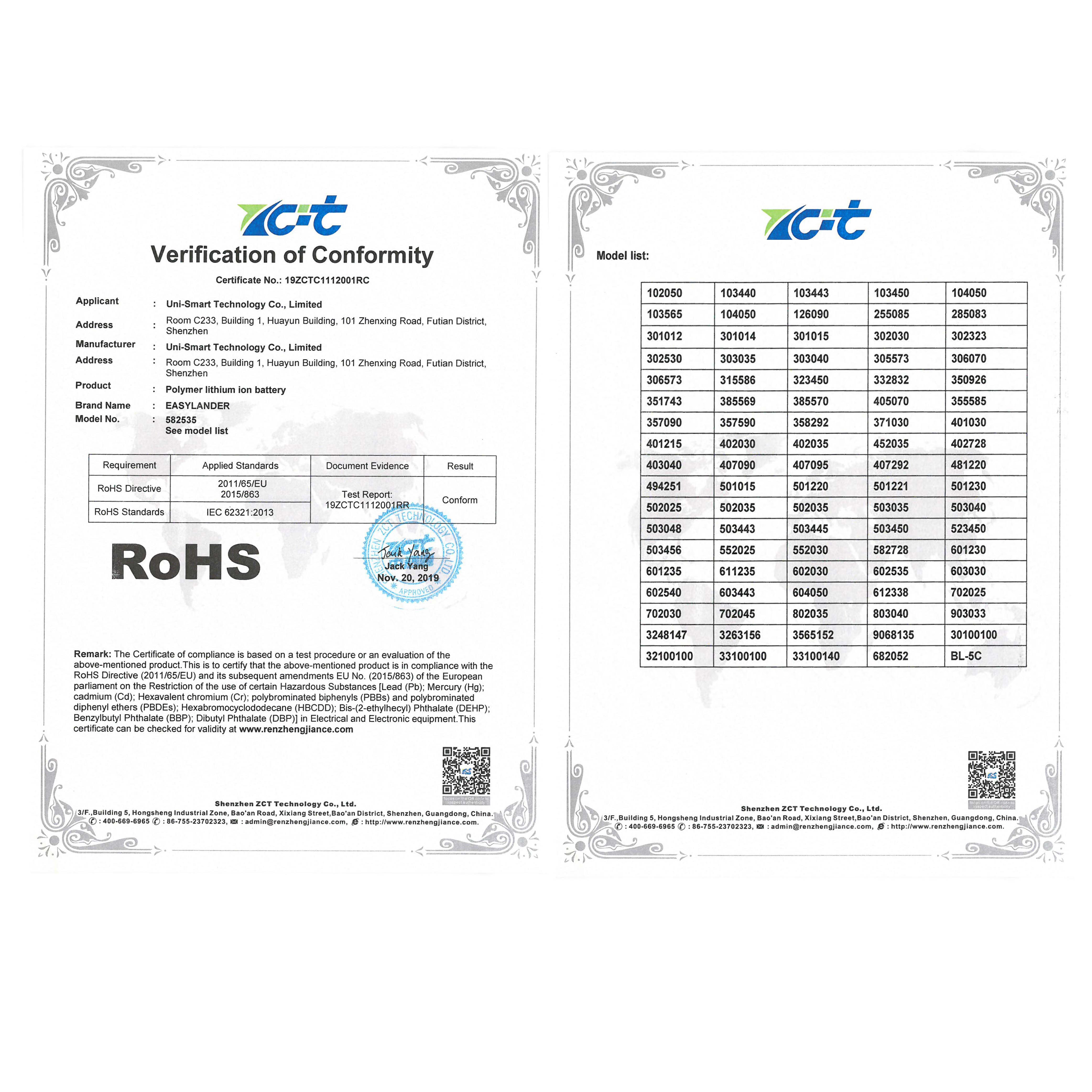 CE ROHS 300mAh 602030 3.7V lithium polymer battery... – Vicedeal