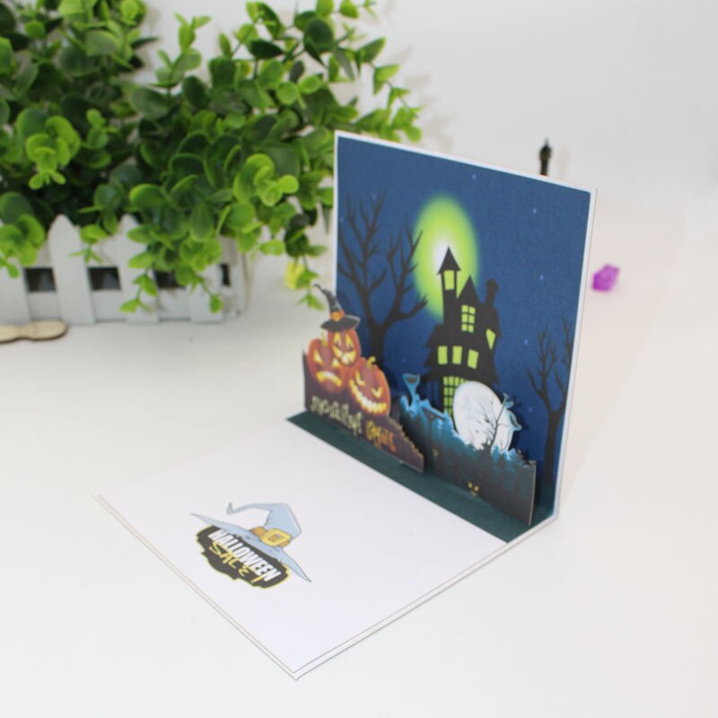 Style 3D Cards Halloween Pumpkin Halloween Blessin... – Grandado