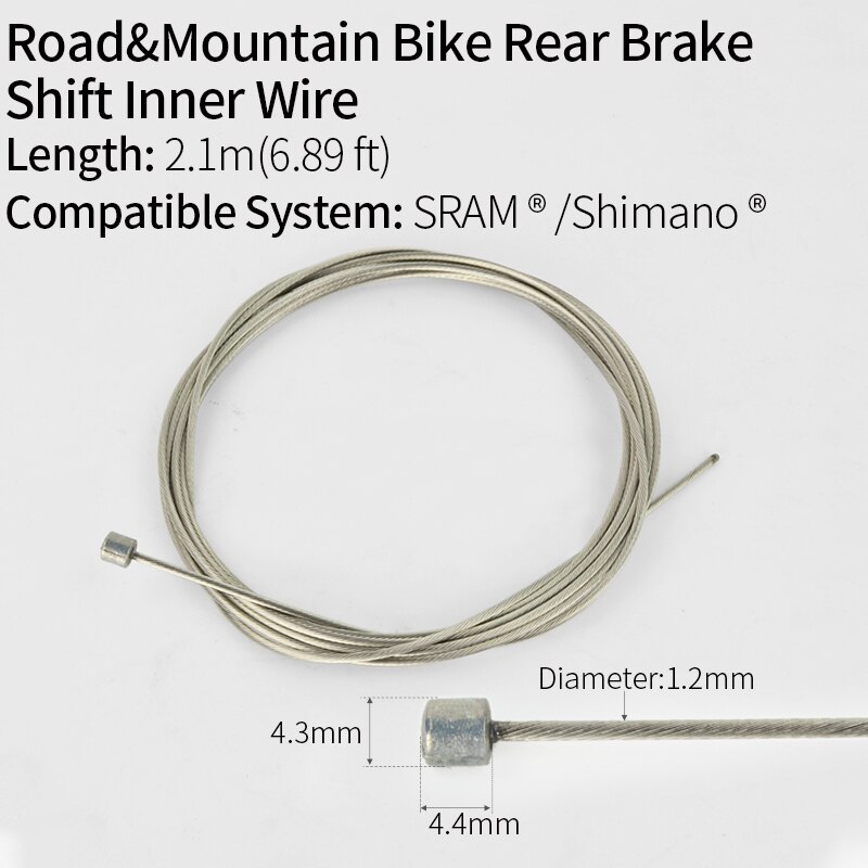 JSHOU BIKE Brake Inner Cables Wire Brake Front Rea... – Vicedeal
