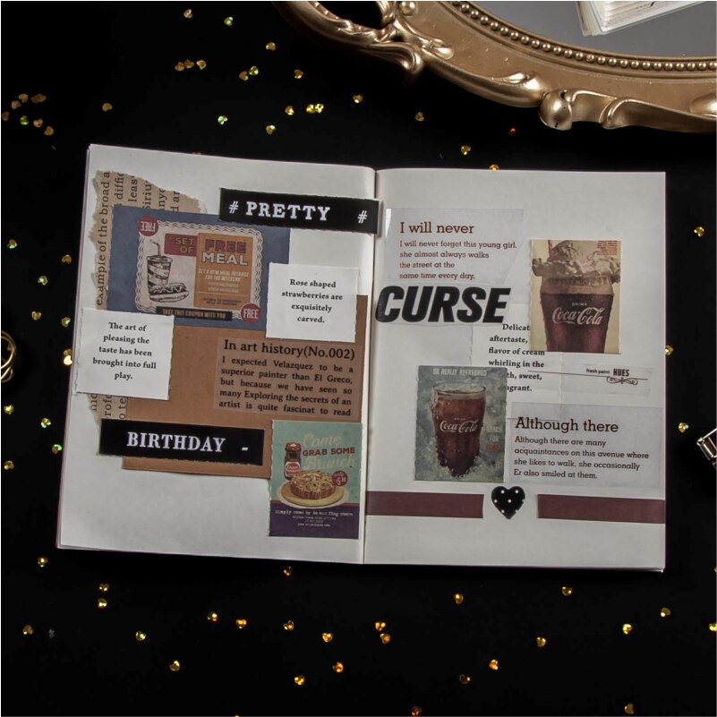 Retro Pocket Material book Junk Journal Planner Cr... – Grandado