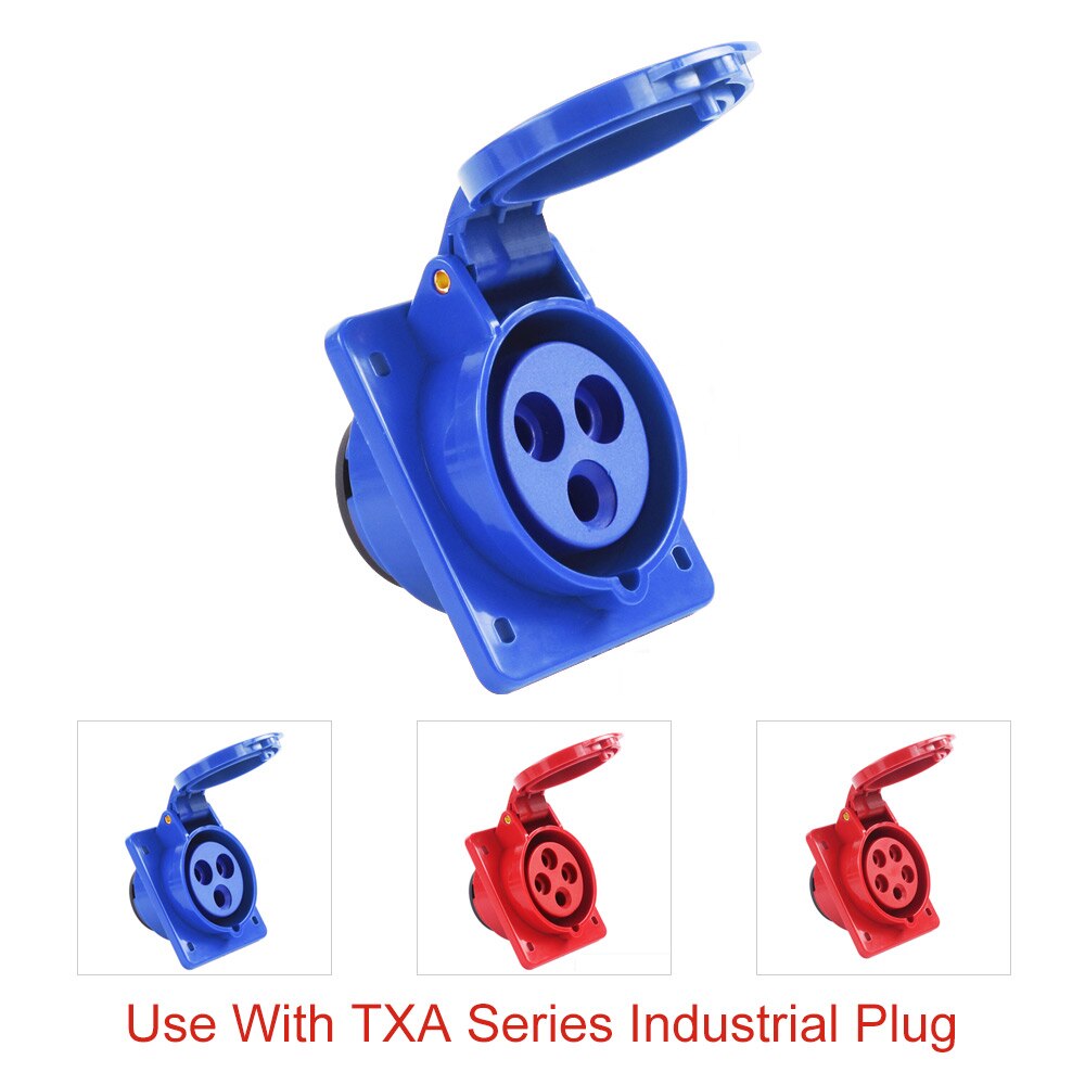16a 32a waterproof industrial plugs and sockets IP... – Grandado