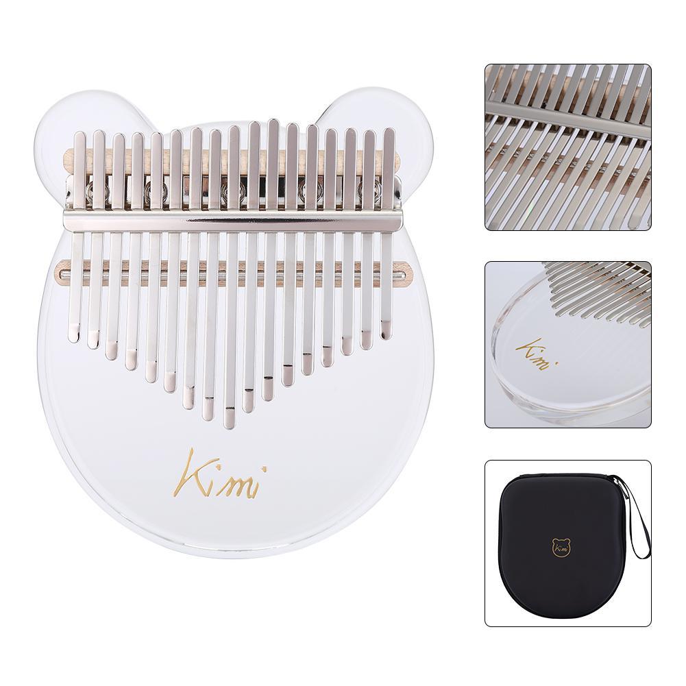 Kimi Kalimba Acrylic Thumb Piano 17 Keys with Tune... – Vicedeal