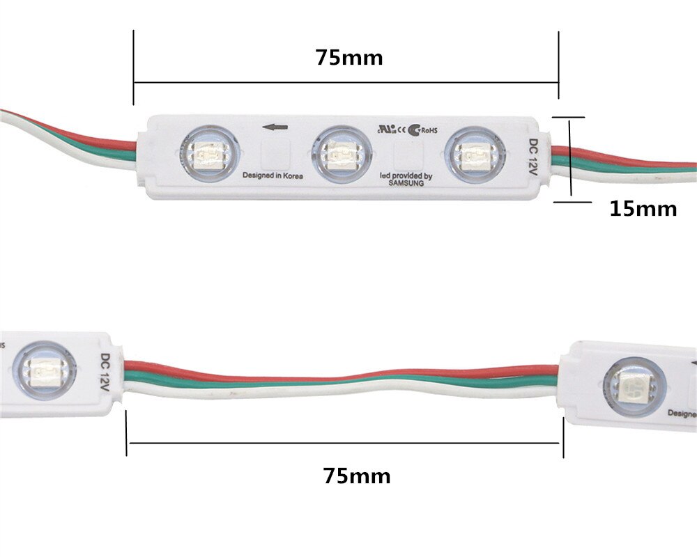 20pcs 1.5W/Chip DC 12V WS2811 RGB LED Pixel Light ... – Grandado