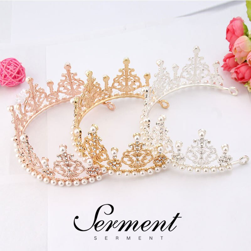 Serment charm princess bridal crown tiaras crystal... – Vicedeal