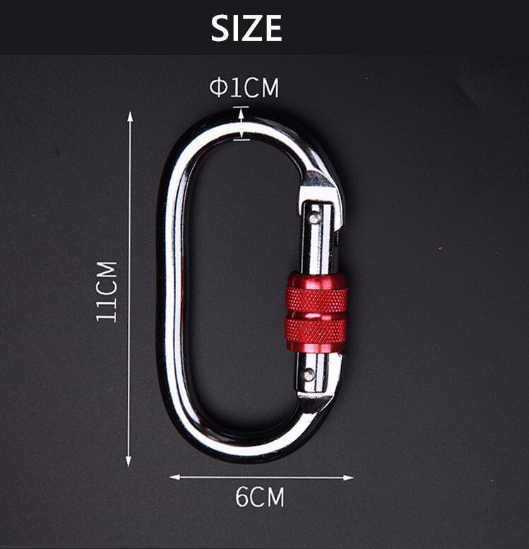 2 PCS Climbing Carabiner with Hammock Extend 1 Met... – Grandado