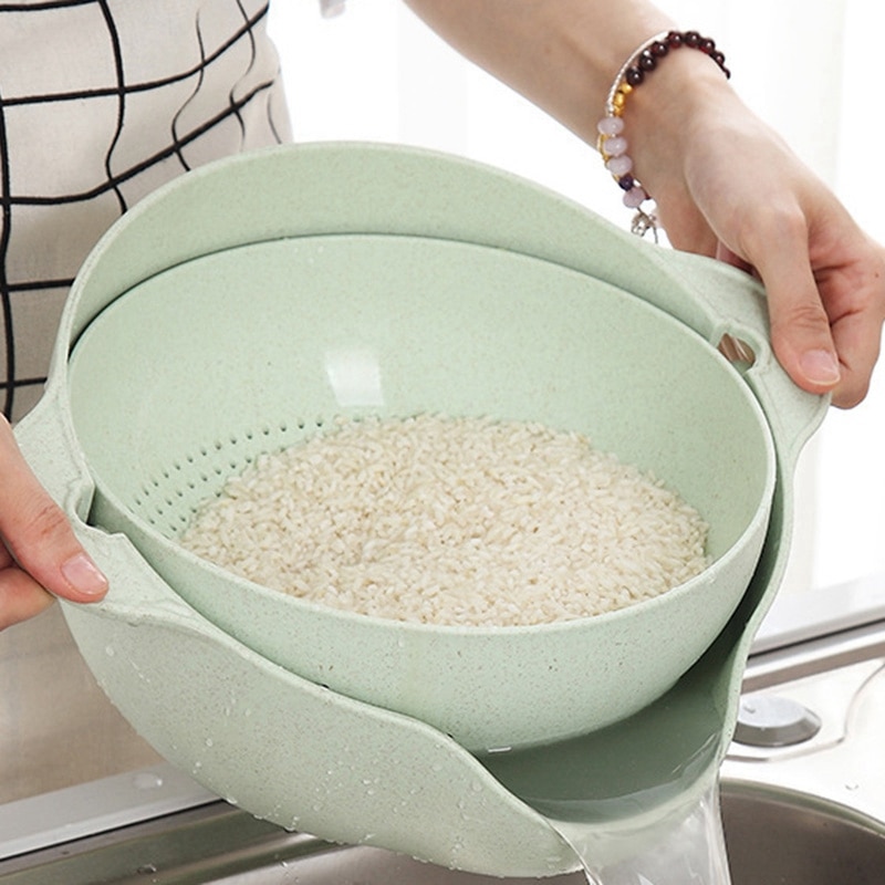 Washing Basket Double Drain Basin Sink Washing Ric... – Grandado