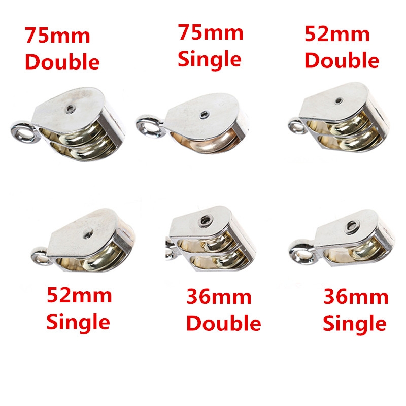 36/52/75mm Metal Sheave Zinc Alloy Fixed Pulley Cr... – Grandado