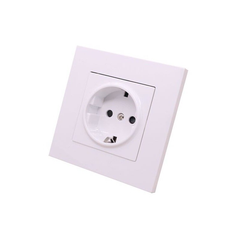 16A EU Standard Socket White PC Panel EU Wall Powe... – Vicedeal