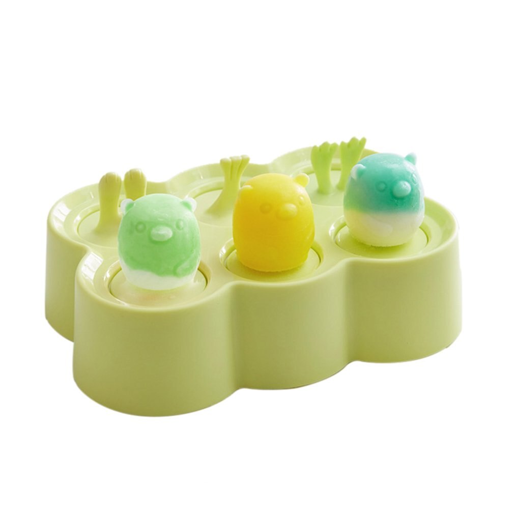 Silica Gel Ice-cream Mould with Lid Popsicle Mold ... – Vicedeal