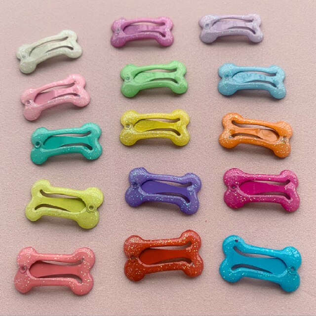 50PC/Lot Biling Bone Shape Dog Clips BB Doggie Hai... – Grandado