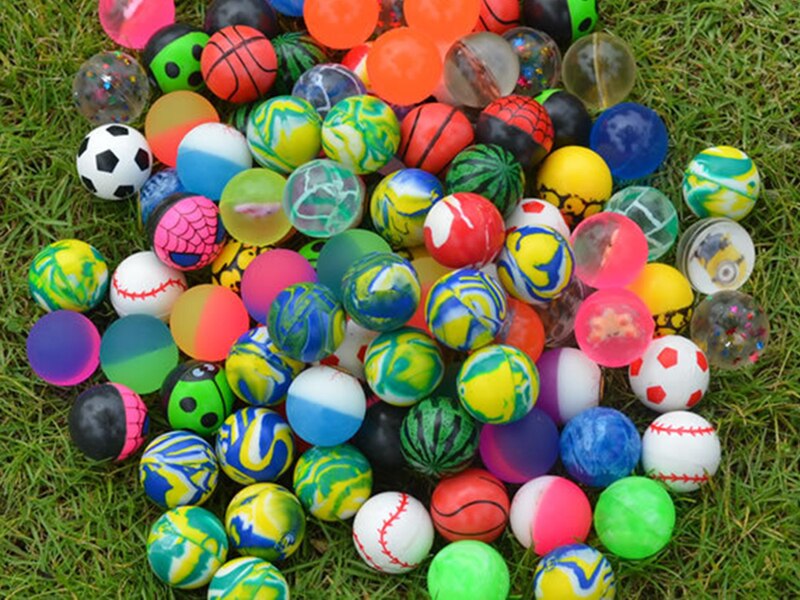 10pcs Children Toy Ball Colored Bouncing Ball Rubb... – Grandado