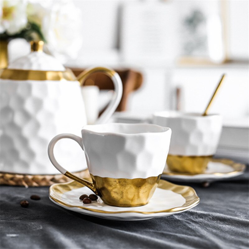 European Ceramic Simple Afternoon Tea Cup With Sau... – Grandado