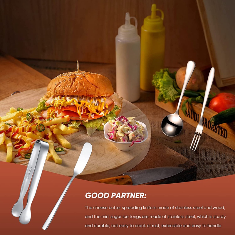 14 Pieces Cheese Butter Jam Spreader Knives Set St... – Vicedeal