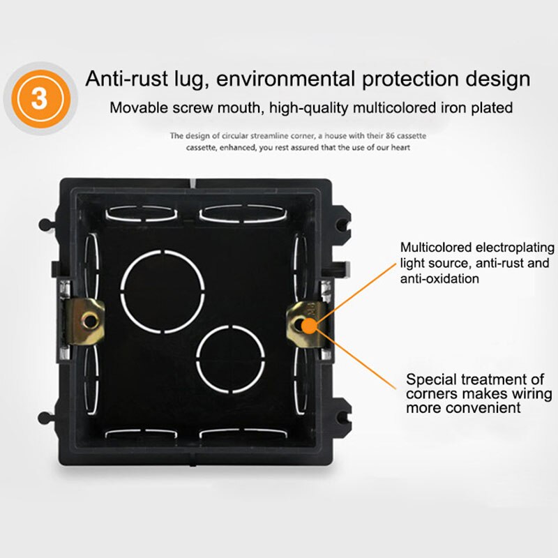 86Type Universial Wall Socket Box PVC Wall Mountin... – Vicedeal
