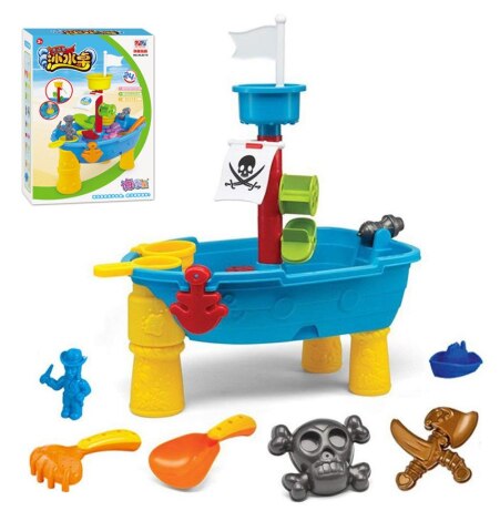 Pirate Ship Plastic Beach Toys Kids Summer Seaside... – Grandado