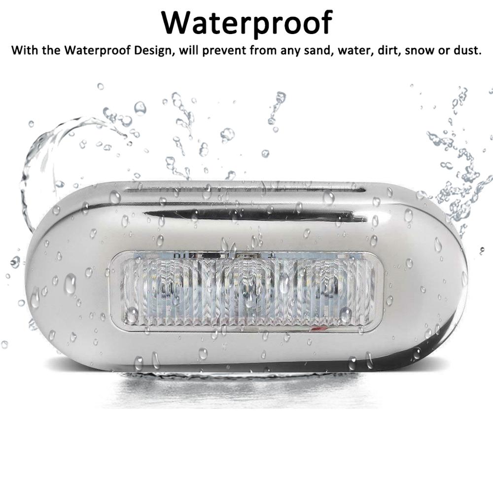 12V Boot Stair Deck Zijmarkeringslicht 4X3 Led Cou... – Grandado