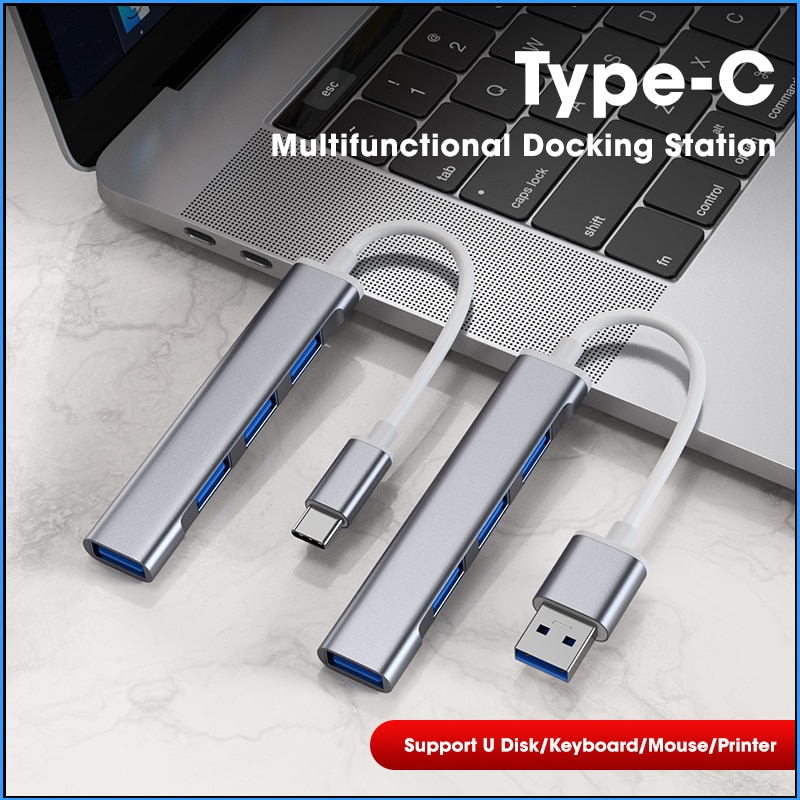 Usb Hub Usb C Hub USB3.0 4 Port/3 Poort Multi Spli... – Vicedeal