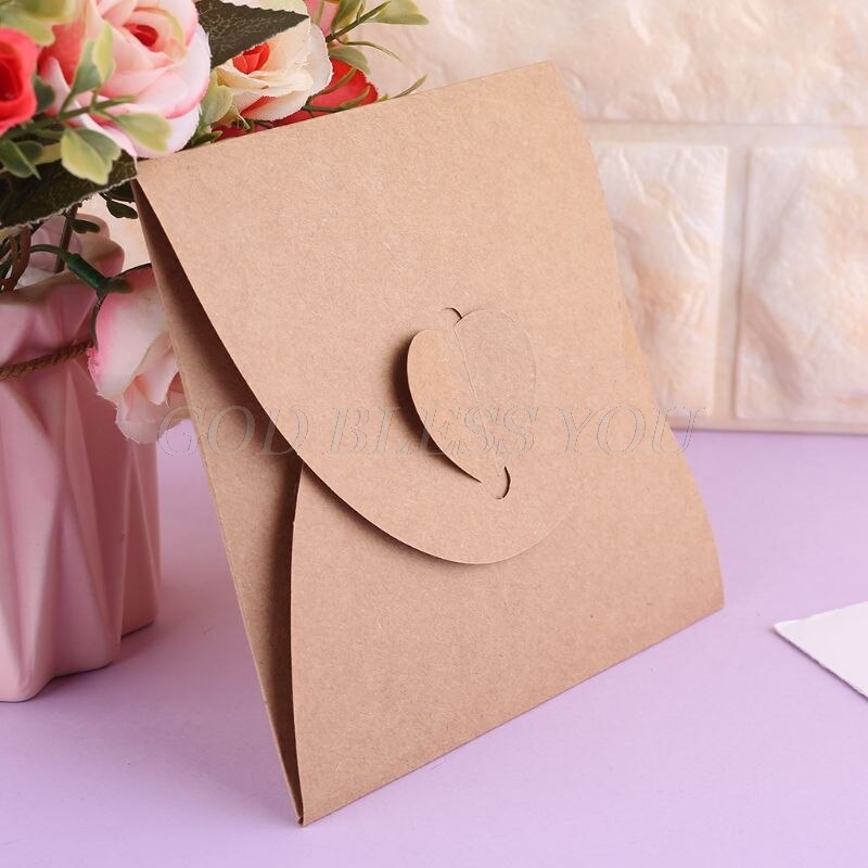50Pcs 13x13cm Heart Kraft CD Paper Case Bag,CD Sle... – Vicedeal
