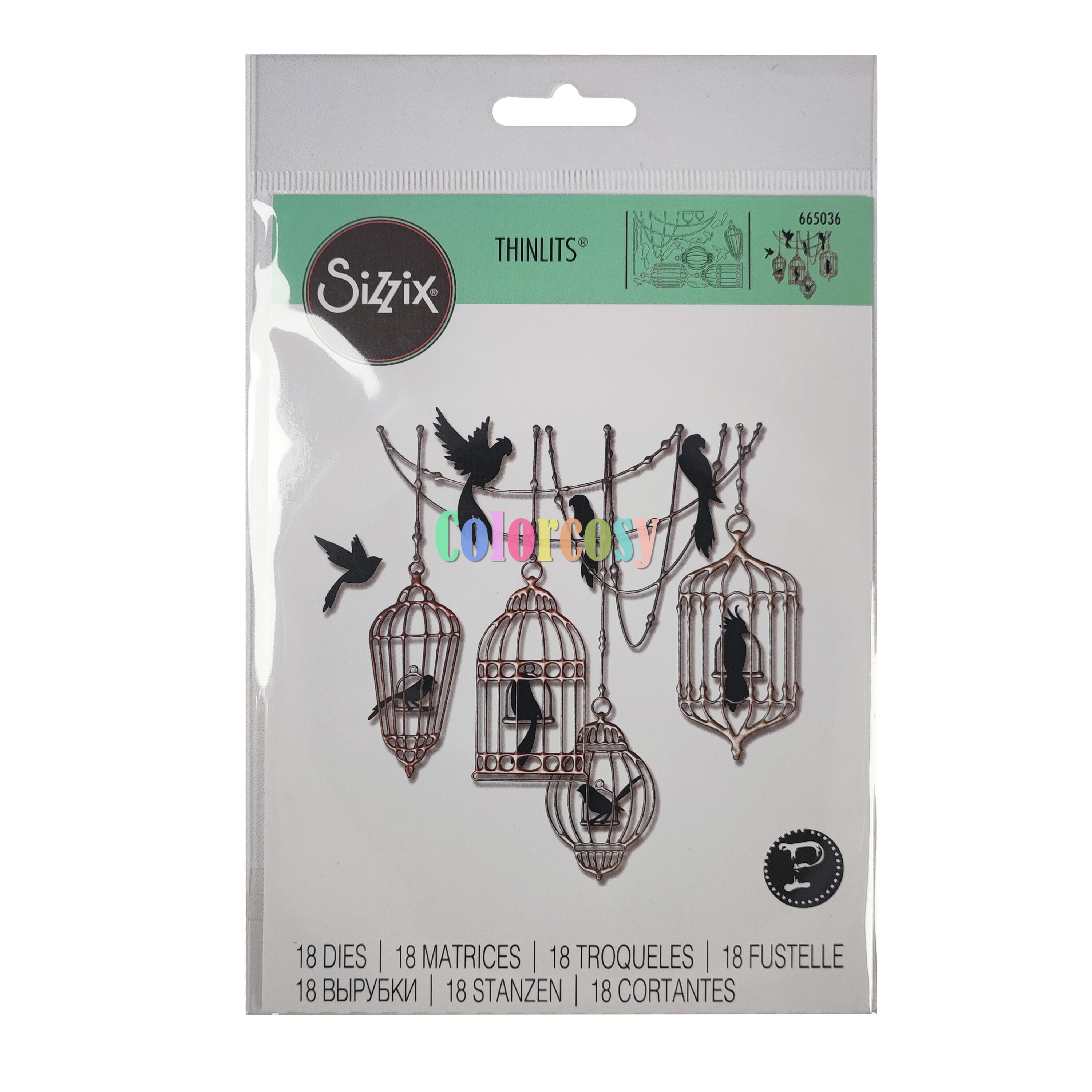 Sizzix 665036 Thinlits Die Set 18PK Birdcages. Cut... – Vicedeal