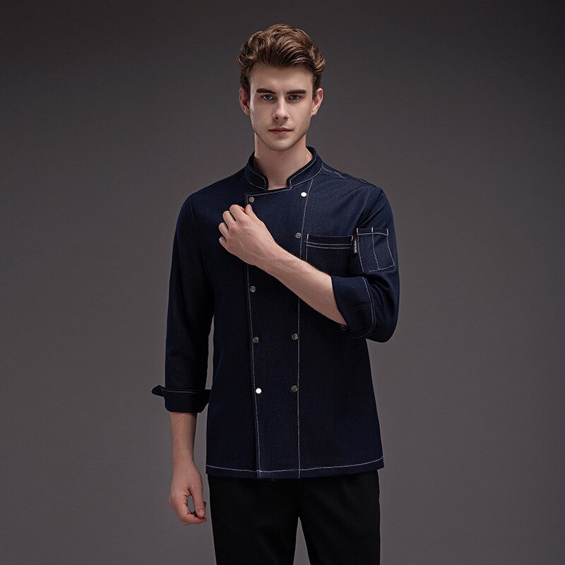 Chef-kok uniform heren lange mouw qiu dong outfit ... – Vicedeal