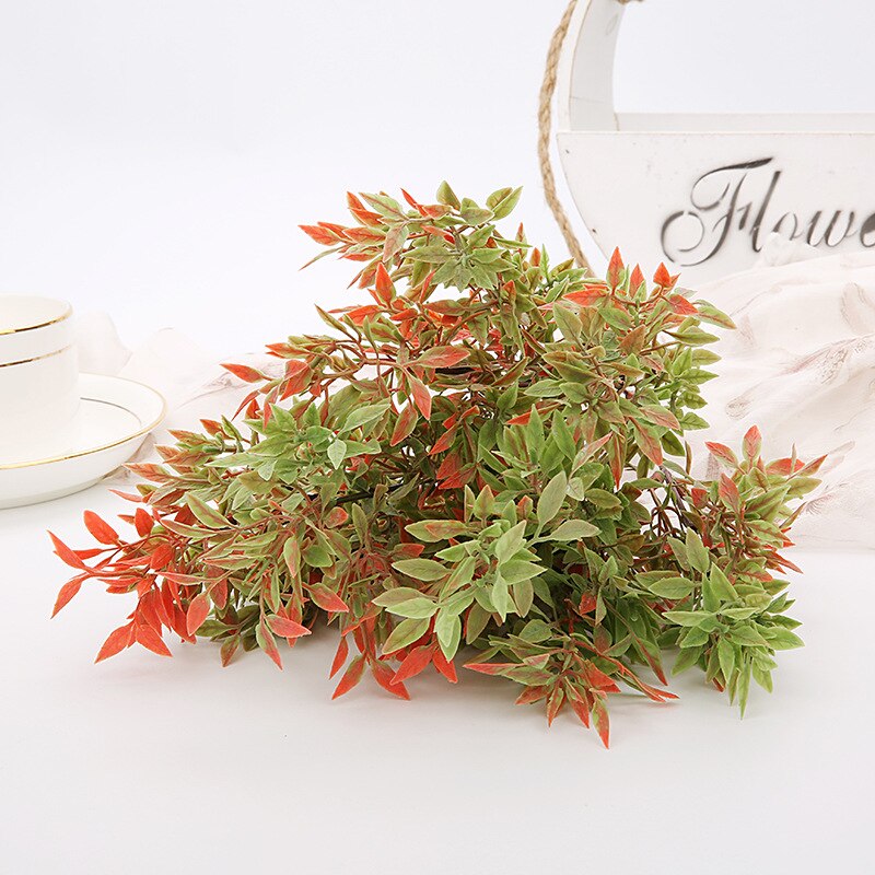 Artificial Garden Plant Fern Plastic 5 Stem Bush G... – Grandado