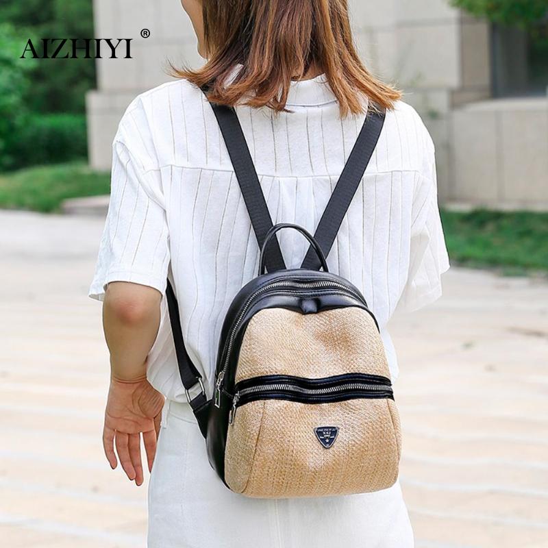 Frauen Stroh rucksack Sommer Gewebt Schulter Eimer... – Vicedeal