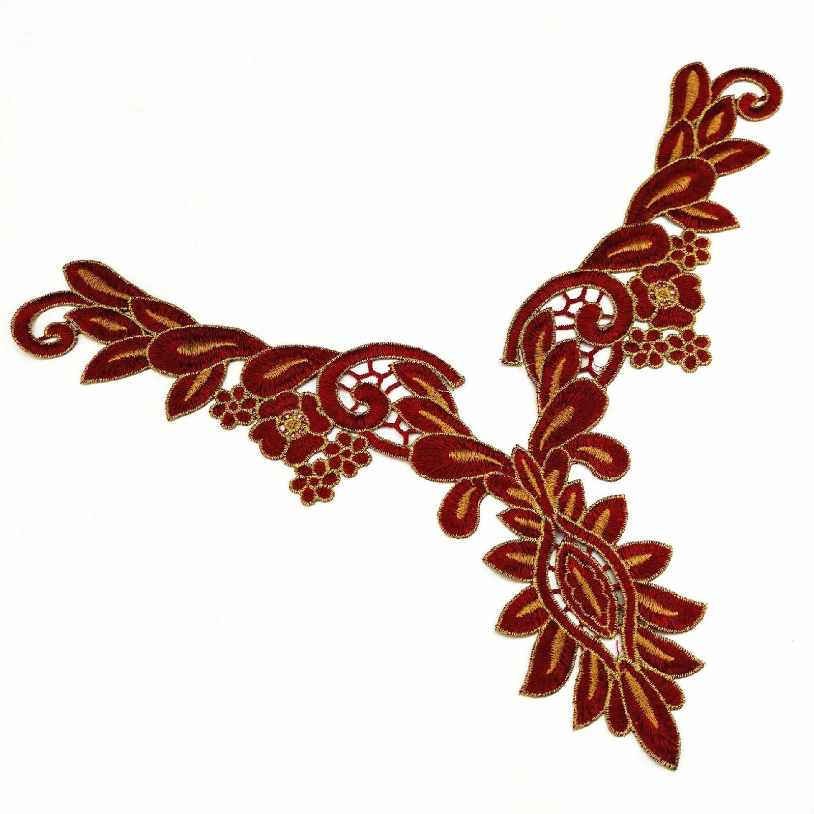DIY sewing dresses flower applique Collar applique... – Grandado
