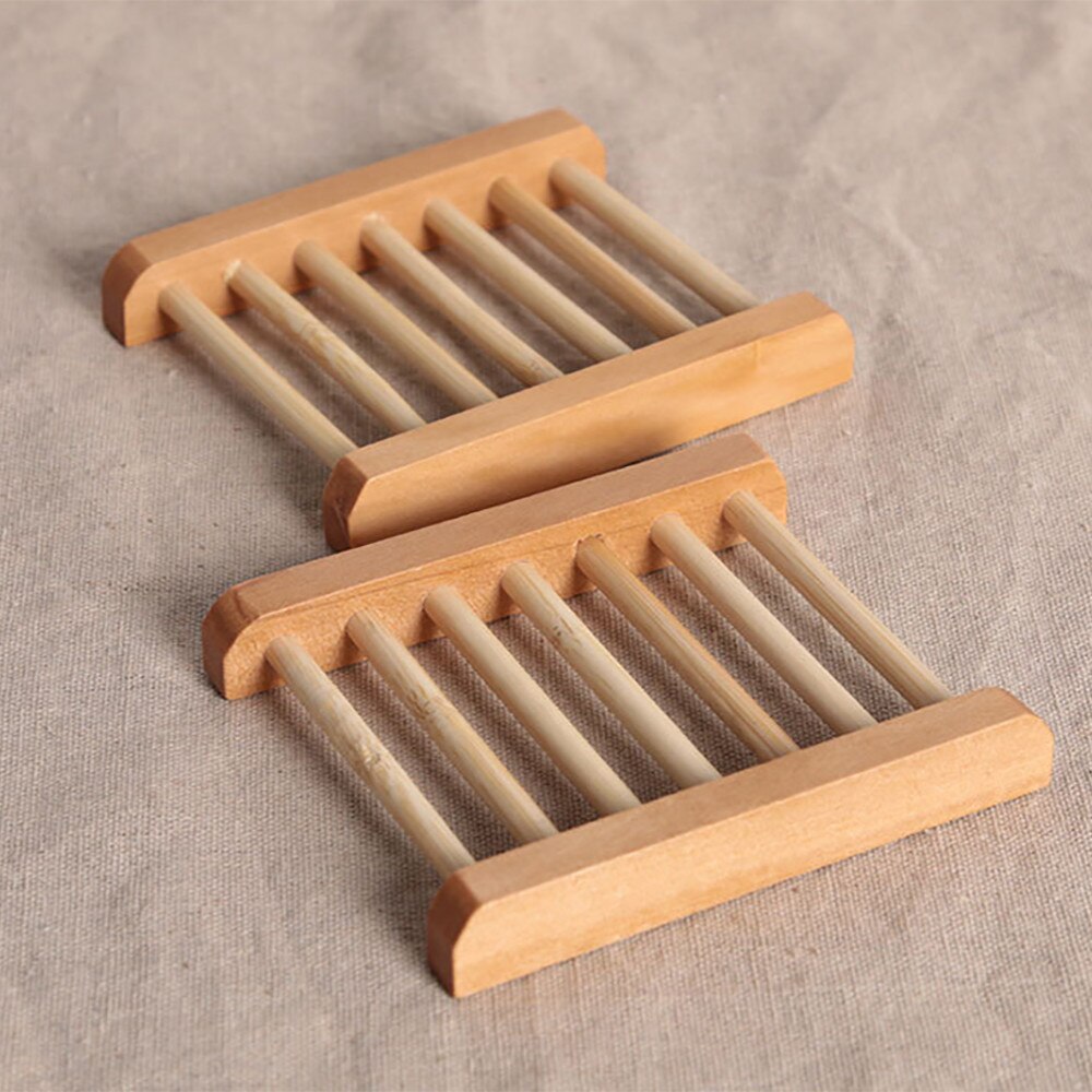 Natural Wood Soap Tray Holder Dish Storage Bath Sh... – Grandado