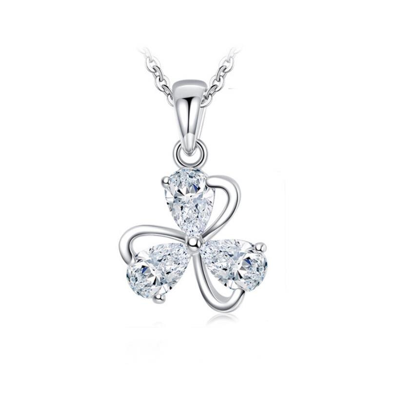 Collar de cadena de plata de 925 para mujer, joyer... – Grandado