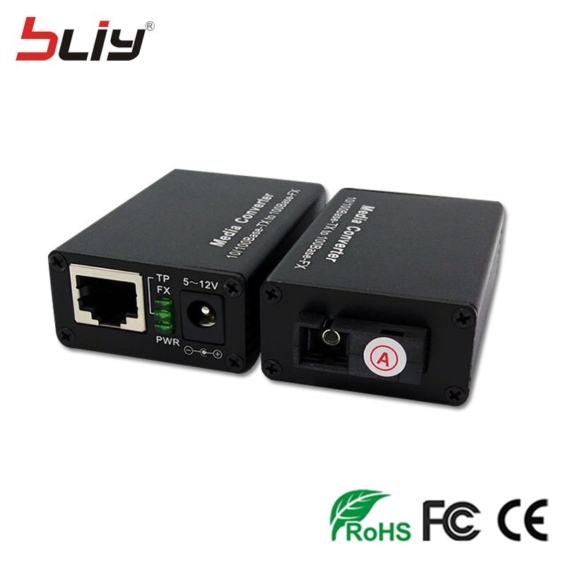 Bliy 1 paar gigabit fibra optische naar rj45 UTP m... – Vicedeal