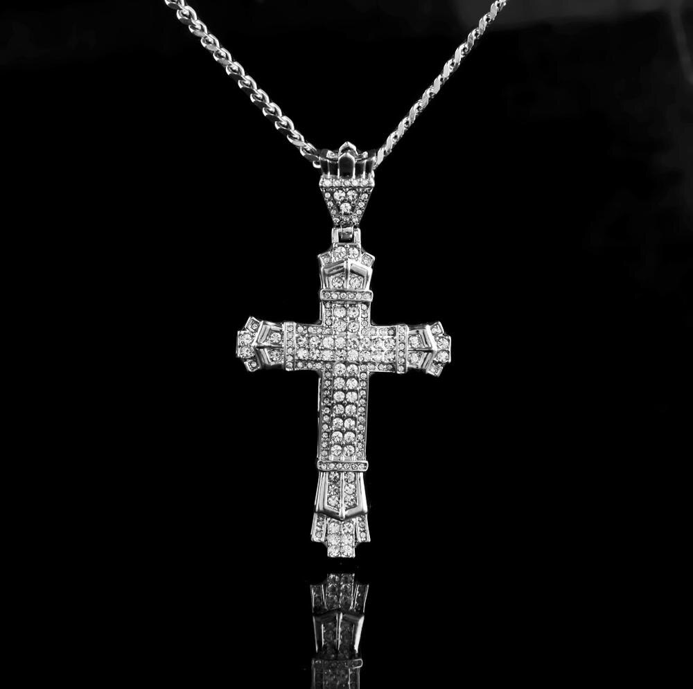 Mannen Ketting Hip Hop Sieraden kolye Cross Hanger... – Vicedeal