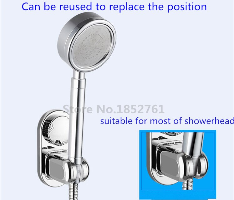 Abs krom bad justerbar dusjhodeholder sterk sugeko... – Grandado