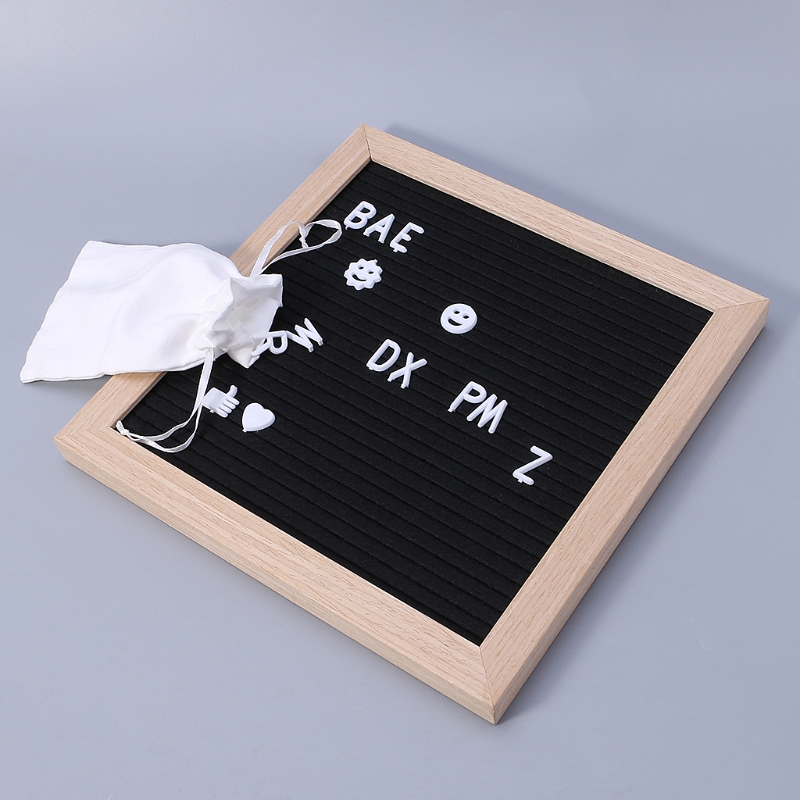 Felt Message Board Decor Board Frame White Letters... – Grandado