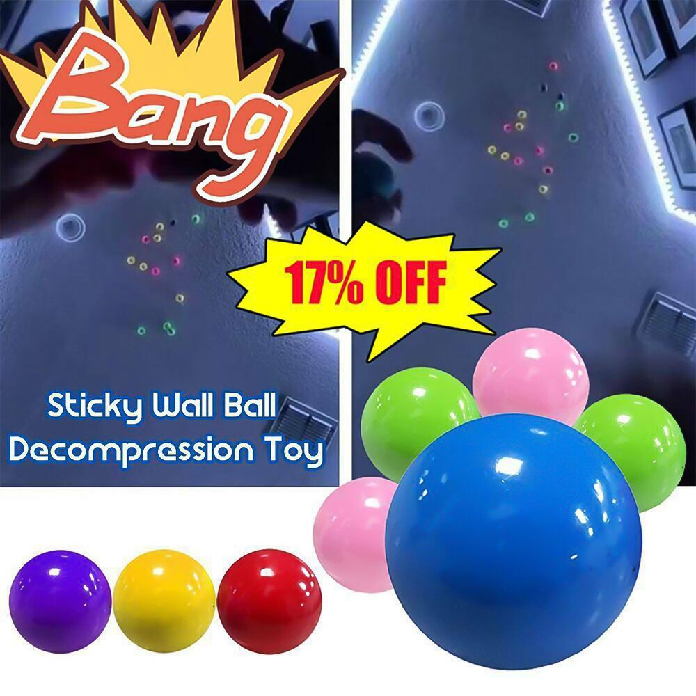 Magie TPR Sticky Ziel Ball Fluoreszierende Sticky ... – Grandado