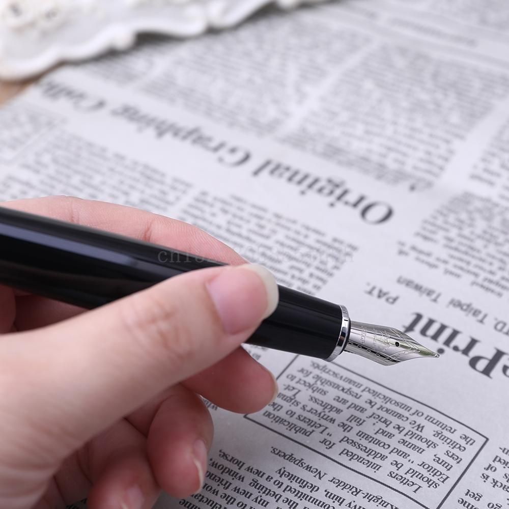 delicate Fountain Pen Jinhao 159 Black And Silver ... – Grandado