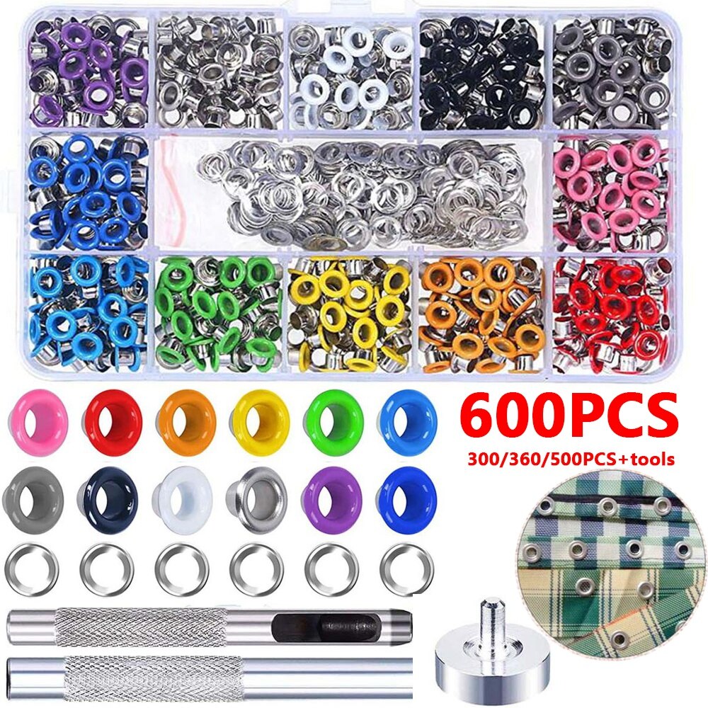 300/360/500/600Sets 5Mm Grommet Ringen Sets Punch ... – Grandado